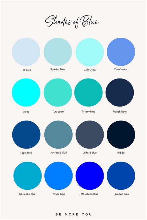 Blue Color Shades