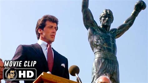 Rocky Iii Clip Statue 1982 Sylvester Stallone Youtube