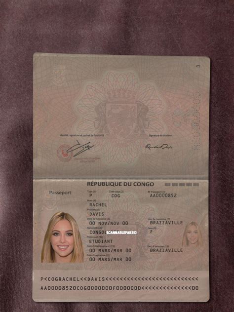 Congo Fake Passport Buy Scannable Fake Id Online Fake Drivers License