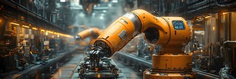 Robotic Arm Performing Automated Tasks In A Highly Efficient And