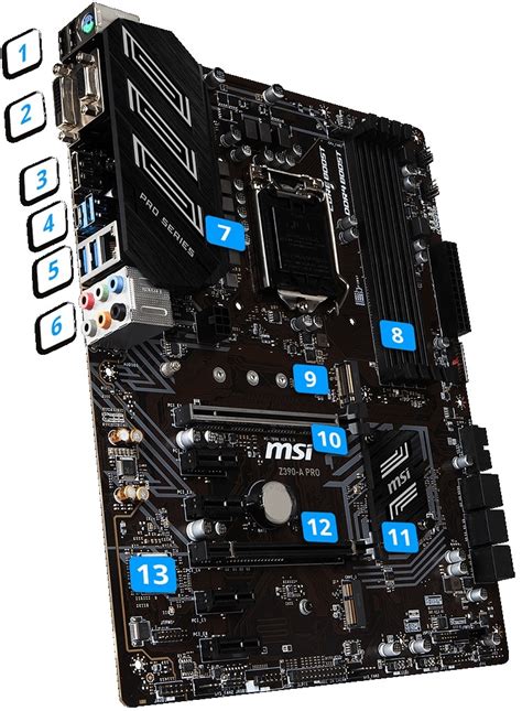 MSI Z390-A PRO LGA 1151- Compatible with 9th Generation , Intel Z390 ...