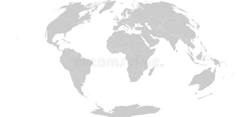 World Map With Country Boundary In World Hammer Aitoff Coordinate