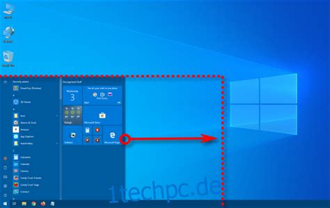 So ändern Sie Die Größe Ihres Startmenüs In Windows 10