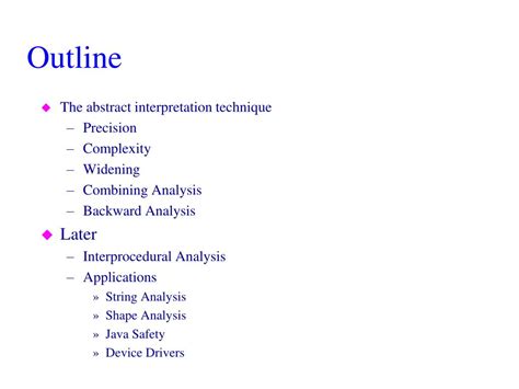 Ppt Iterative Program Analysis Abstract Interpretation Powerpoint Presentation Id3254255
