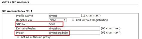 Redirect Voip Traffic To A Sip Server On Lan Draytek