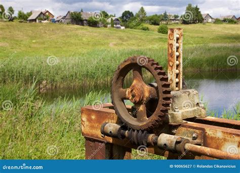 Old Rusty Gears And Cogs Stock Image Image Of Brown