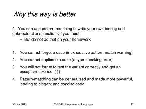 Cse341 Programming Languages Lecture 4 Records Datatypes Case