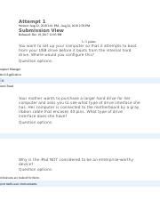 Intro To Computers Lesson 1 Exam Docx Attempt 1 Written Aug 22 2018 2 01 PM Aug 22 2018 2