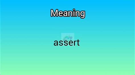 Assert Meaning In English And Telugu Googul Dictionary Dictionary