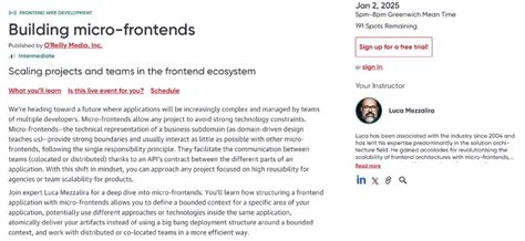 Luca Mezzalira On Linkedin Microfrontends Webdevelopment Learningtogether Webinar Frontend