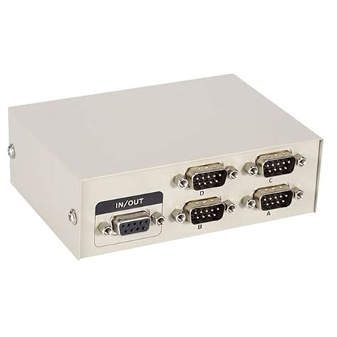 4 Port Rs232 Serial Switch Box For Pc Printer Bahrain Ubuy