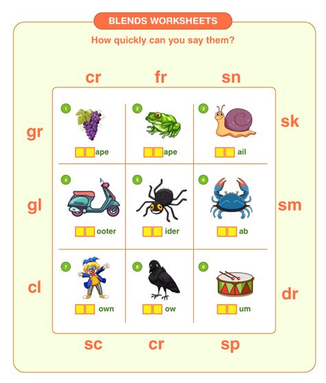 Engaging Beginning Blends Worksheets For Developing Phonics Skills