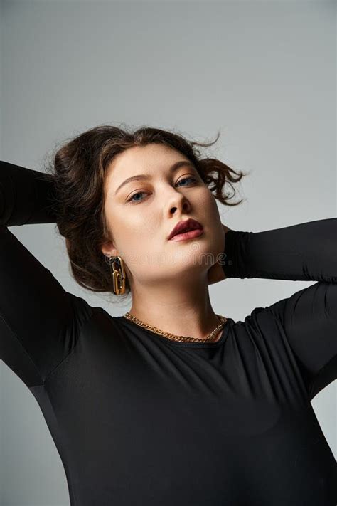 Portrait Of Beautiful Curvy Woman In Stock Image Image Of Seductive