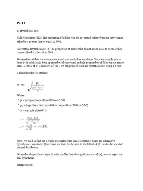 Math Assignment Unit 2 Pdf P Value Statistical Hypothesis Testing
