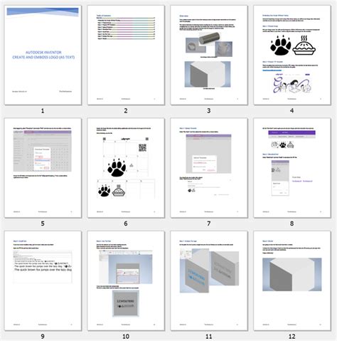 Tutorial Autodesk Inventor Create And Emboss Logo As Text