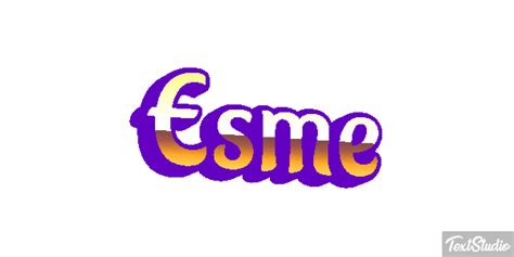 Esme Name Animated  Logo Designs