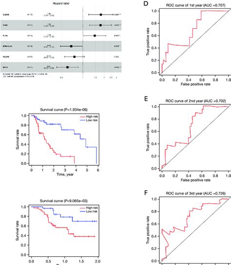 Forest Plot And Survival Analysis For The Prognostic Risk Score Model Download Scientific