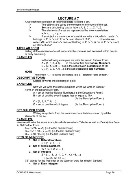 Discrete Structure Lecture Notes Lecture 7 A Well Defined