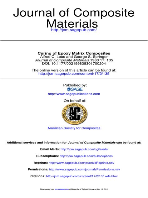 Journal Of Composite Materials Download Free Pdf Composite Material Fluid Dynamics