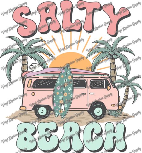 Salty Beach Van Vinyl Creation Supply