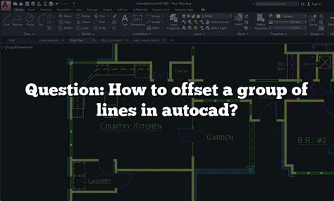 Question How To Offset A Group Of Lines In Autocad