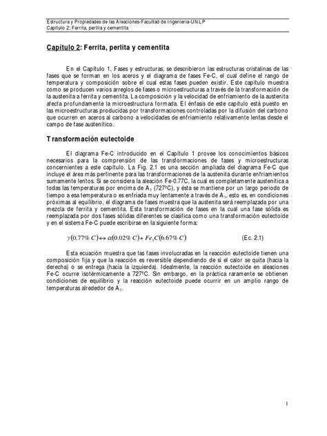 Cap2 Ferrita Perlita Y Cementita Descargar Gratis Pdf Entropía Entalpía