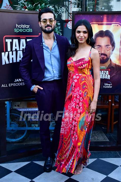 Bhuvan Bam Shriya Pilgaonkar Spotted Promoting Taaza Khabar In Bkc