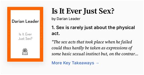 Is It Ever Just Sex Summary Quotes Faq Audio
