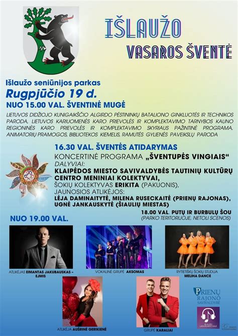 Išlaužo Vasaros šventė „Šventupės Vingiais PrienŲ Rajono SavivaldybĖ