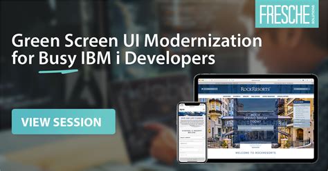 Green Screen UI Modernization For Busy IBM I Developers Fresche Solutions Webinar