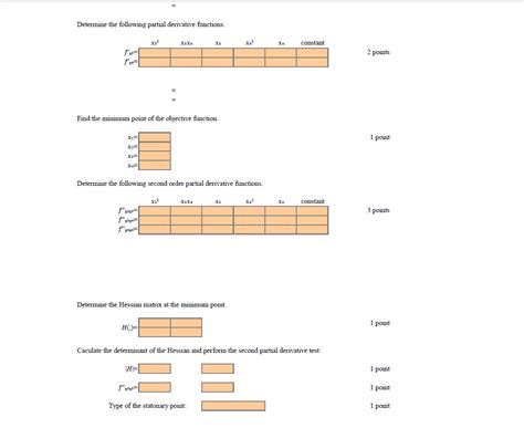 Solved Find The Minimum Point Of The Following Objective