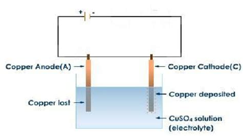 Electrolysis Of Copper Sulphate Solution Download Scientific Diagram