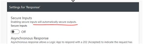 Operation Settings Securedata Linkedtoinputs Option Missing Description Did Not Confirm