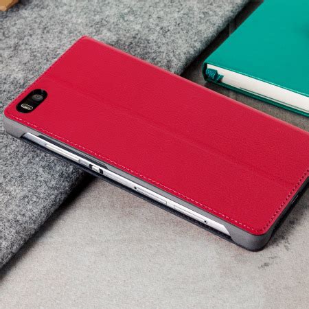 Official Huawei P Flip Cover Case Red