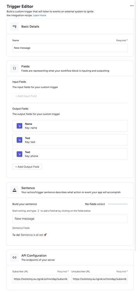 How To Link Custom Trigger S Output To Standard Actions In The Monday