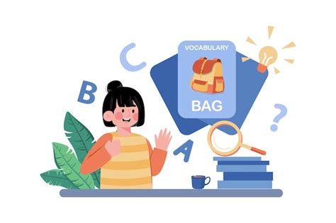Un Estudiante Usa Tarjetas Para Aprender Palabras De Vocabulario