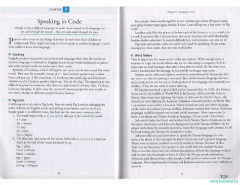 Secret Codes Chapters 9 10 Activities Interactive Worksheet