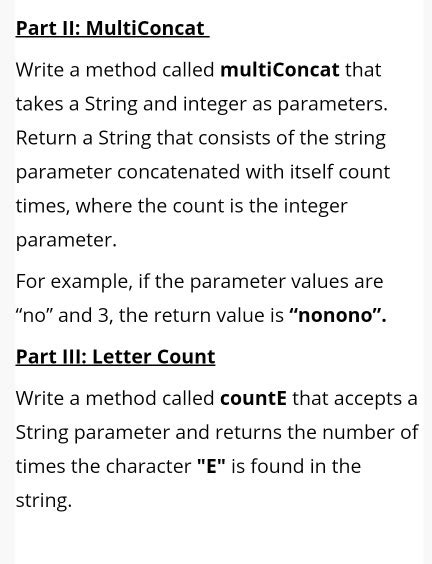 Solved It Has To Be Written As A Separate Java For Each Part
