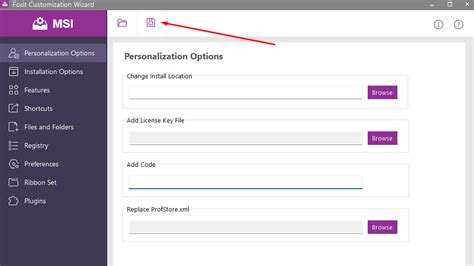 generate transform mst files via customization wizard