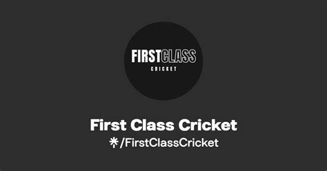 First Class Cricket Instagram Linktree