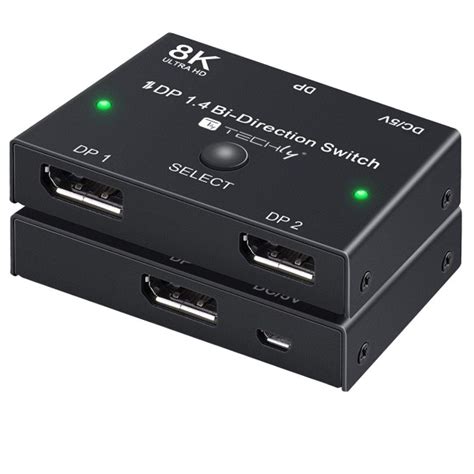 Bi Directional Switch 8K DP1 4 DisplayPort Splitter Converter For Multiple Sources And Displays
