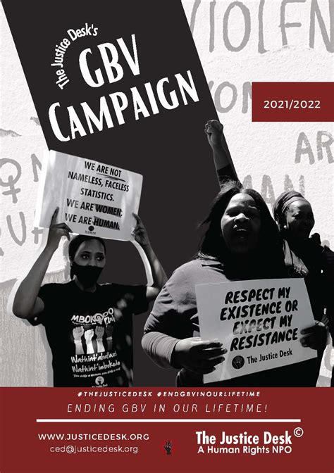 End Gender Based Violence Campaign 2021 2022 Justice Desk Africa