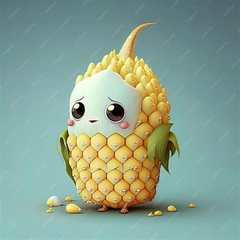 Premium Photo Adorable Corn Animated Character