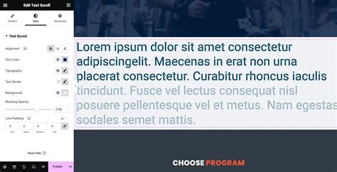 How To Add Scrolling Text In Wordpress With Elementor Happyaddons