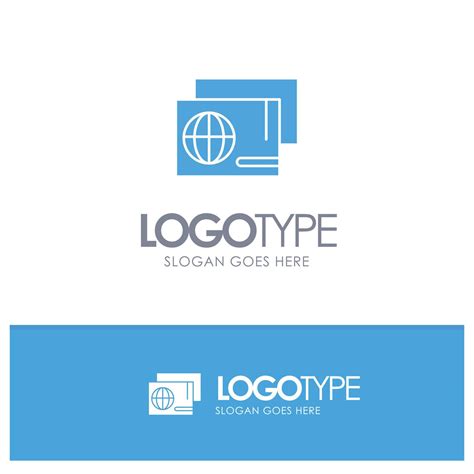 Identity Pass Passport Shopping Blue Logo Vector 15495256 Vector Art At Vecteezy