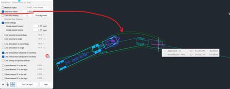 how to show vehicle body clearance line in swept path autodesk community