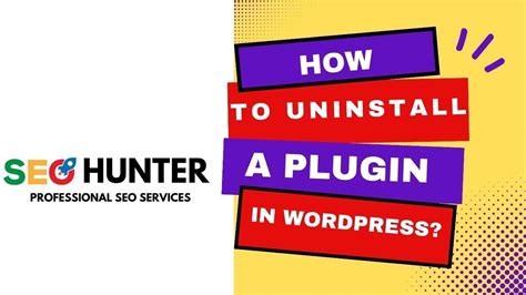 How To Uninstall A Plugin On Wordpress YouTube