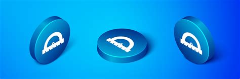 파란색 배경에서 격리된 도 아이콘을 측정하기 위한 동면 메트릭 Pro트랙터 그리드입니다 기울기 각도 미터 측정 도구 기하학적