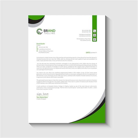 Premium Vector Letterhead Design