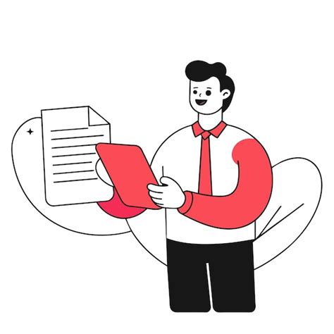 A Man Holding A Clipboard Premium Ai Generated Vector